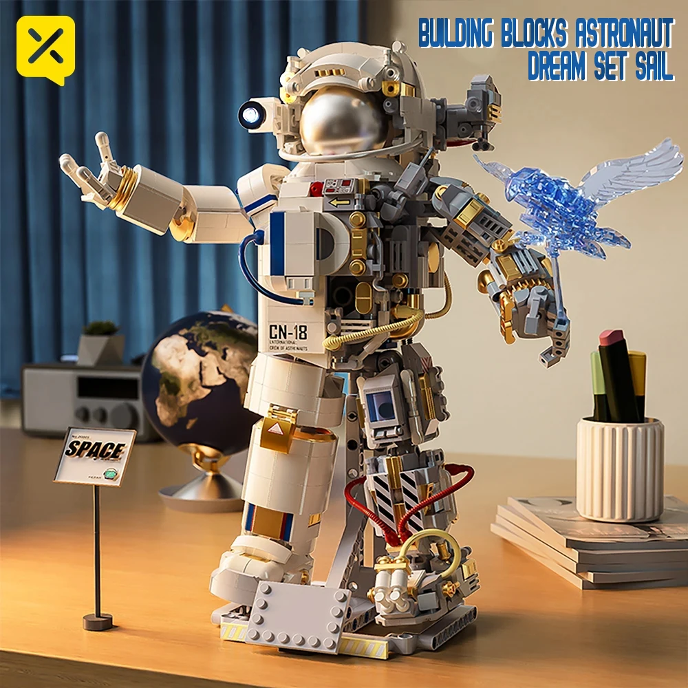 ToylinX-1449pcs-Building-Block-Figure-Holding-The-Flag-with-Movable ...