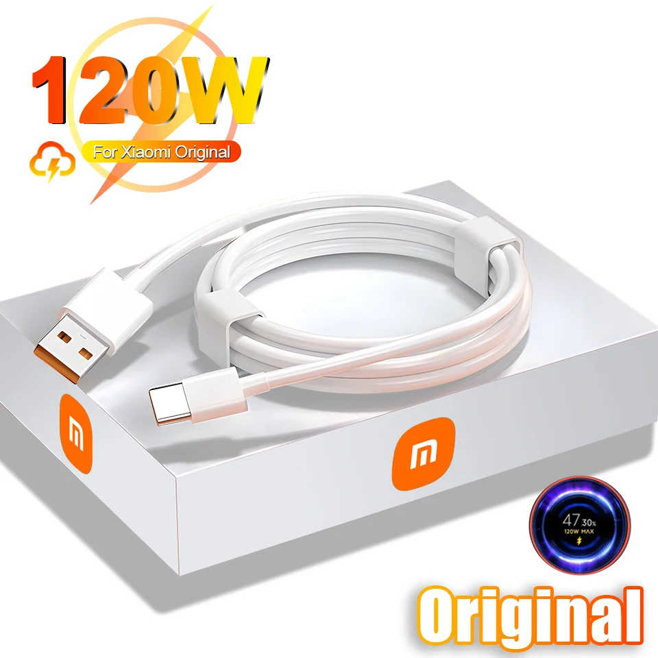 Original-For-Xiaomi-120W-USB-Type-C-Cable-Tipo-6A-67W-Turbo-Fast ...