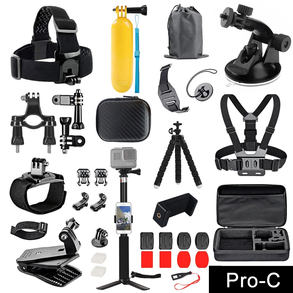 Universal-Action-Camera-Accessories-Kit-for-GoPro-Hero-11-10-9-8-7-6-5 ...