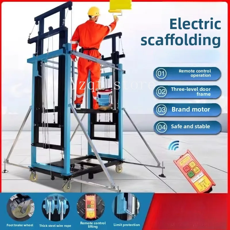 Electric scaffolding automatic lift platform remote control mobile ...