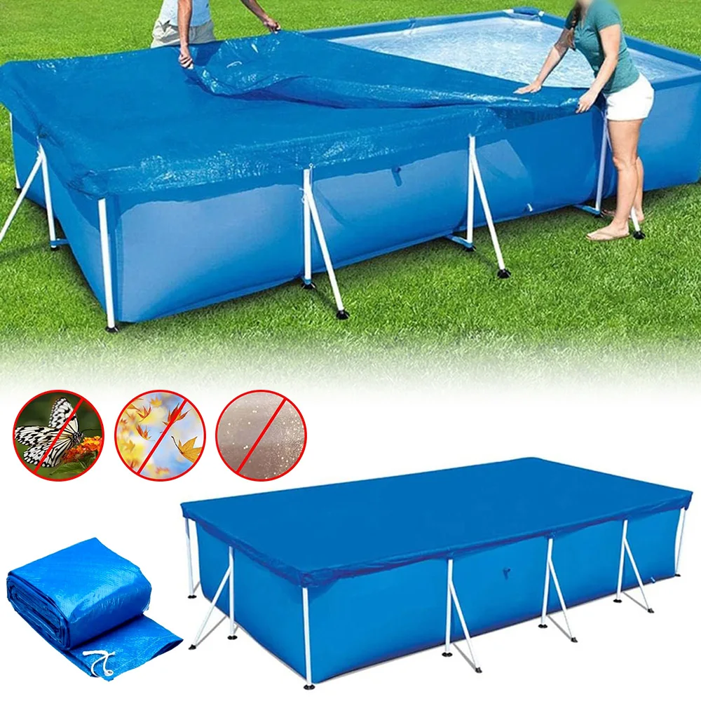 Large-Swimming-Pool-Cover-PE-Woven-Waterproof-Rain-Cloth-Dust-Cover ...