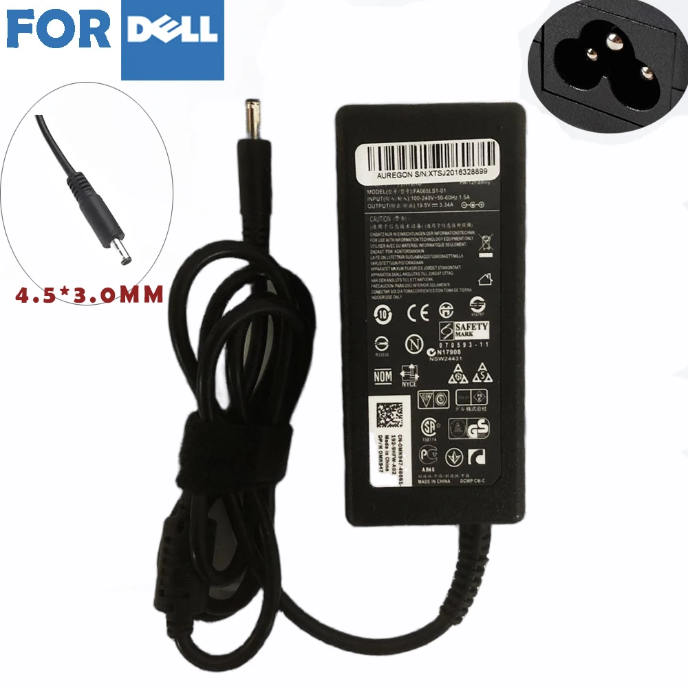 New-65W-Adapter-Charger-LA65NS2-01-0G6J41-MGJN9-for-Dell-Latitude-3410 ...