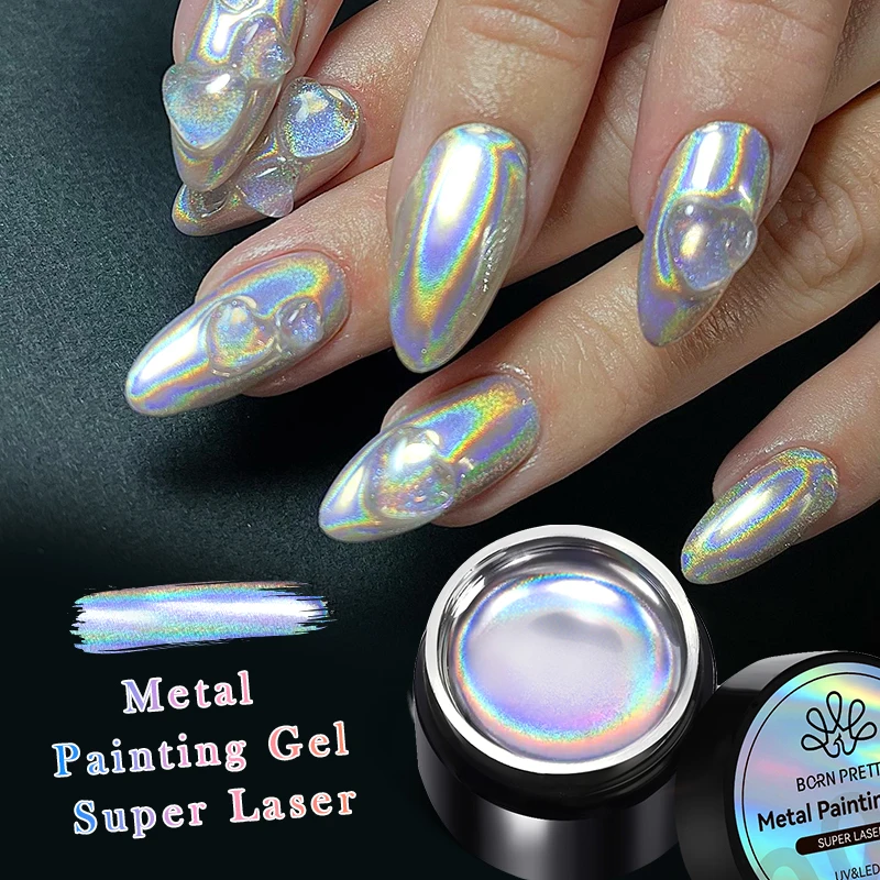 BORN-PRETTY-5ml-Super-Laser-Metallic-Gel-Nail-Polish-Chrome ...