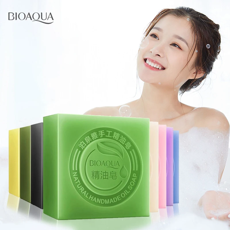 BIOAQUA-100g-Handmade-Essential-Oil-Soap-Rose-Lavender-Natural-Plant ...