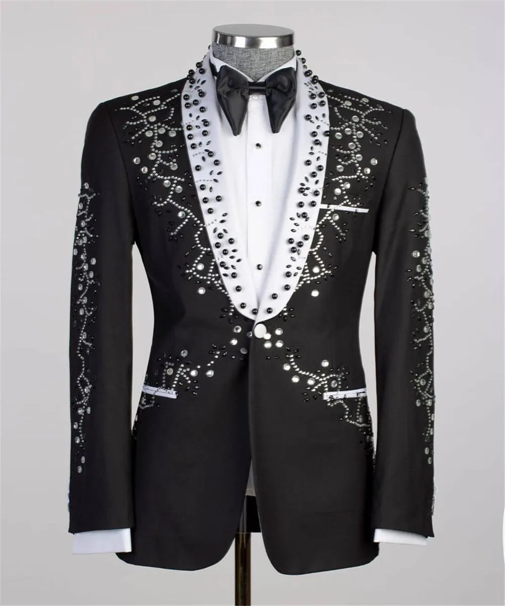 Luxury-Wedding-Suits-For-Men-Crystals-Diamonds-Beads-Jacket-Pants-2 ...
