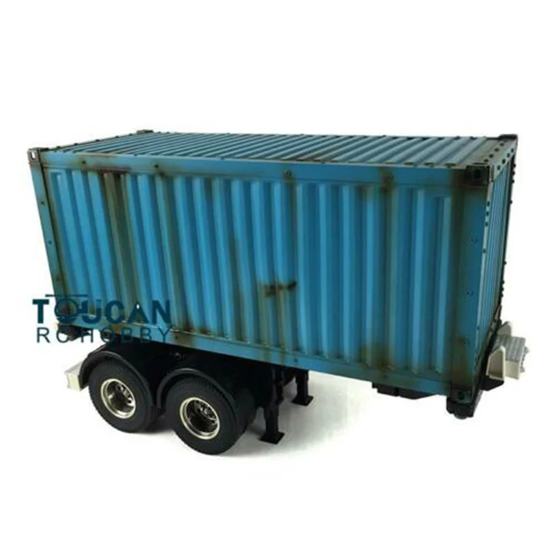 TOUCAN 1/14 20Ft Chassis Container Trailer Para RC Caminhão Trator ...