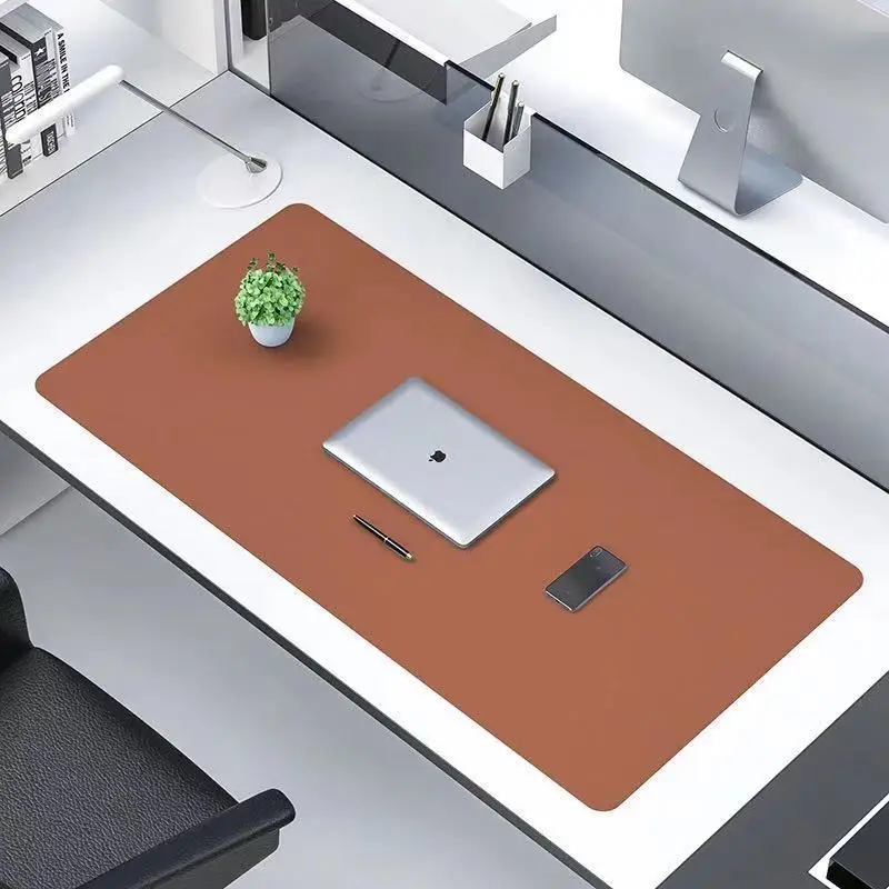 Novo 20*30cm Mouse Pad Impermeável PU Leather Suede Desk Mat Computador ...