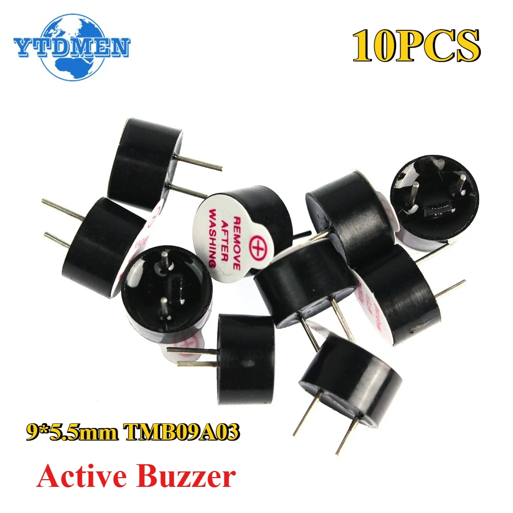 10PCS Mini Active Buzzer 3V 0955 9*5.5mm Active Piezo Buzzers TMB09A03 ...