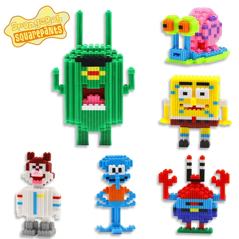 SpongeBob-Building-Blocks-Anime-Figure-Model-Cartoon-Patrick-Star ...