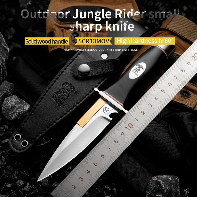 HUANGFU-5CR13MOV-outdoor-hunting-knife-high-hardness-outdoor-knife ...