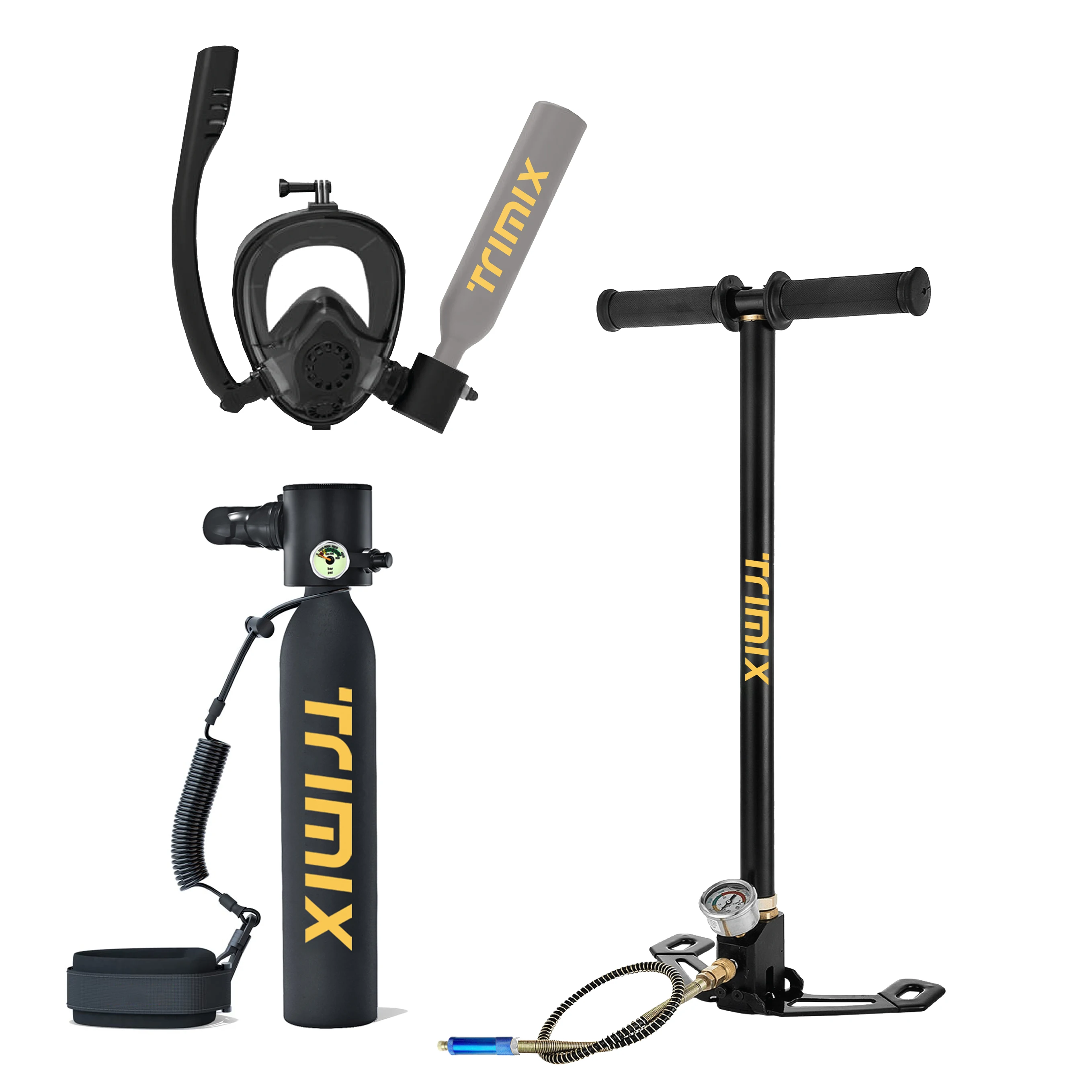 Trimix-Lung-Can-Mini-Can-0-5L-Water-Lung-Can-Trimix-Sub-Mask-Hand-Pump ...
