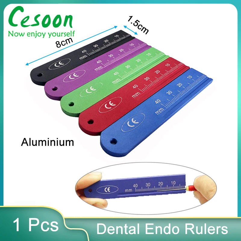 1Pc-Colorful-Aluminium-Dental-Endo-Rulers-Span-Measure-Scale-Endodontic ...