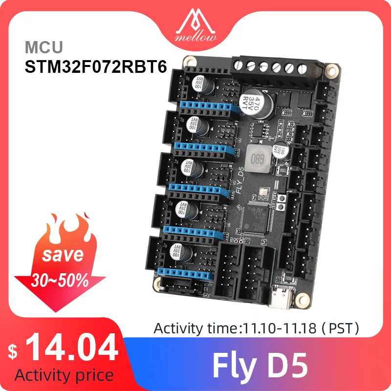 Mellow-5-Axis-FLY-D5-V1-0-Board-32Bit-Control-Board-Klipper-Firmware ...