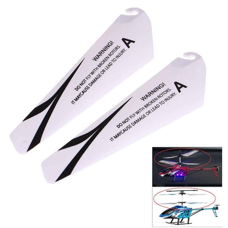 4Pcs/lot 7.2/9CM Spare Blades Fans For R/c Mini Helicopter CH002 CH023 ...