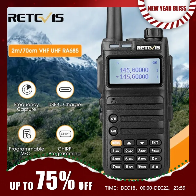 Retevis-RA685-Walkie-Talkie-Ham-Two-Way-Radio-Station-Long-Range-Walkie ...