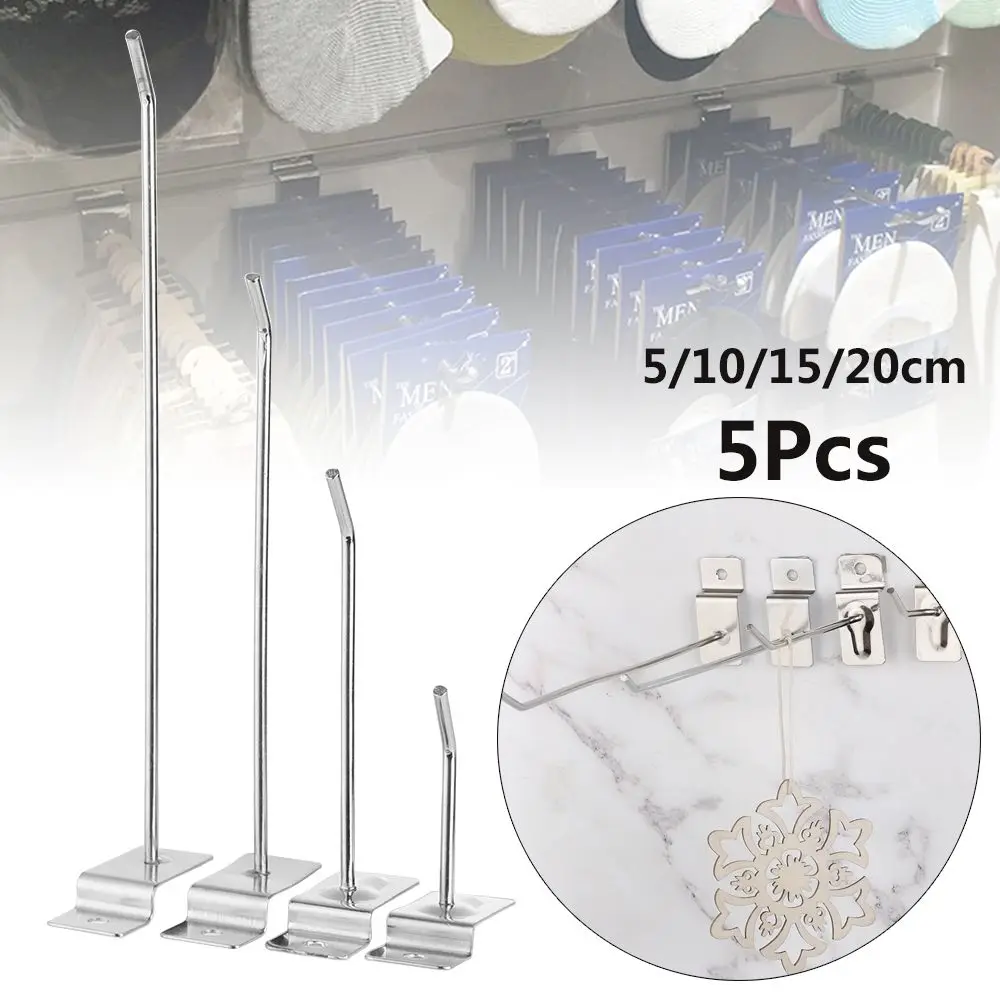 5Pcs-Durable-Hang-Fits-Perforated-Holder-Panel-Display-Hooks-Retail ...