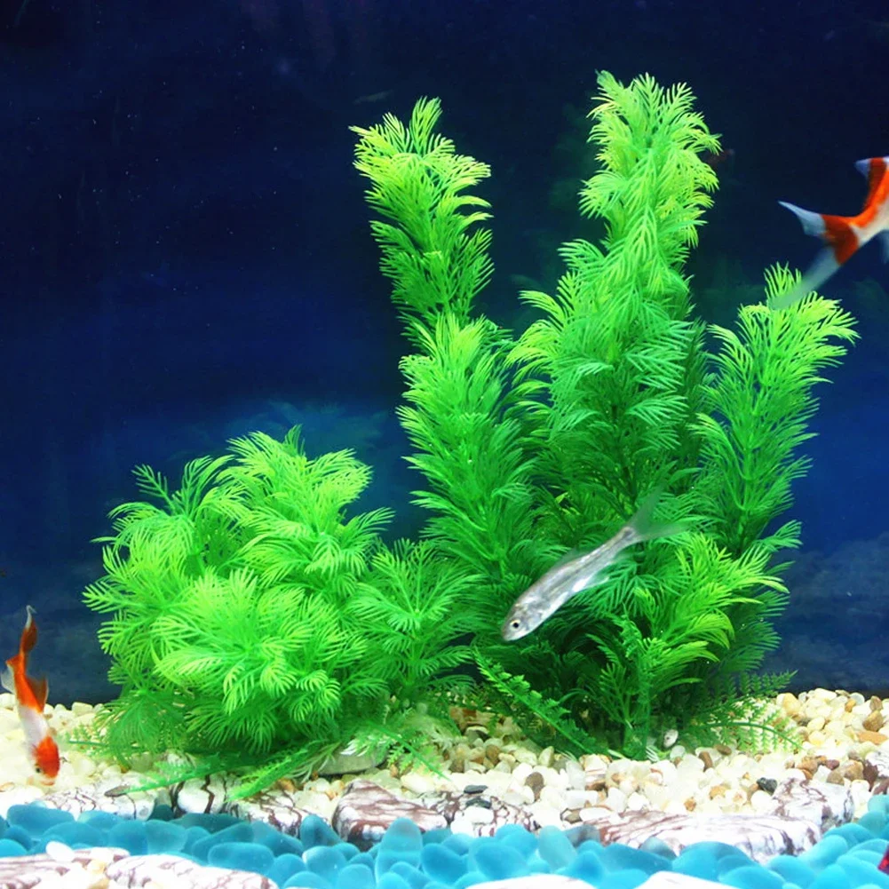 Planta-de-acuario-Artificial-de-10-30cm-decoraci-n-de-pecera-flor ...