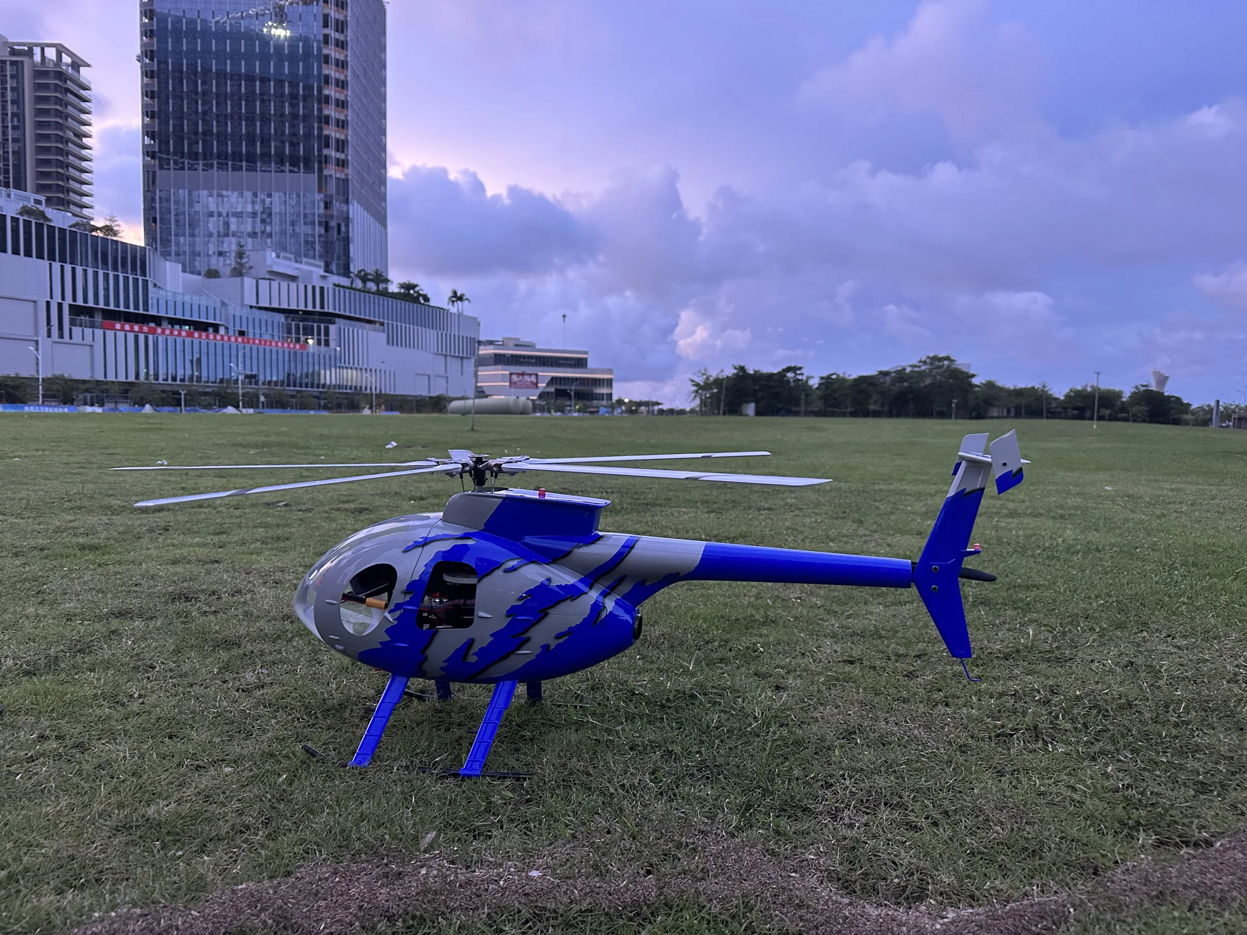 FLISHRC Roban MD-500E MD500 G-Jive 500 Size Helicopter Scale Five Rotor ...