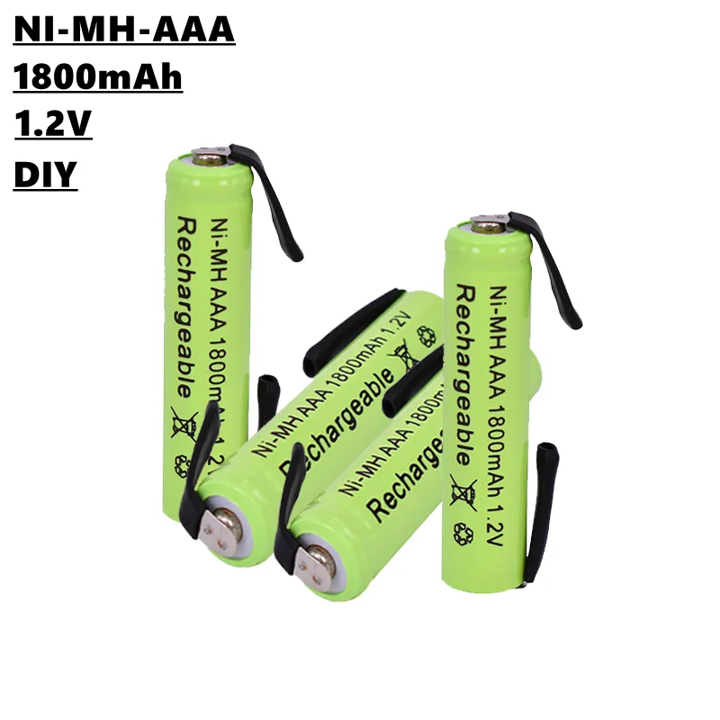 AAA NiMH rechargeable battery, 1.2V, 1800mAh, stable charging, safe ...