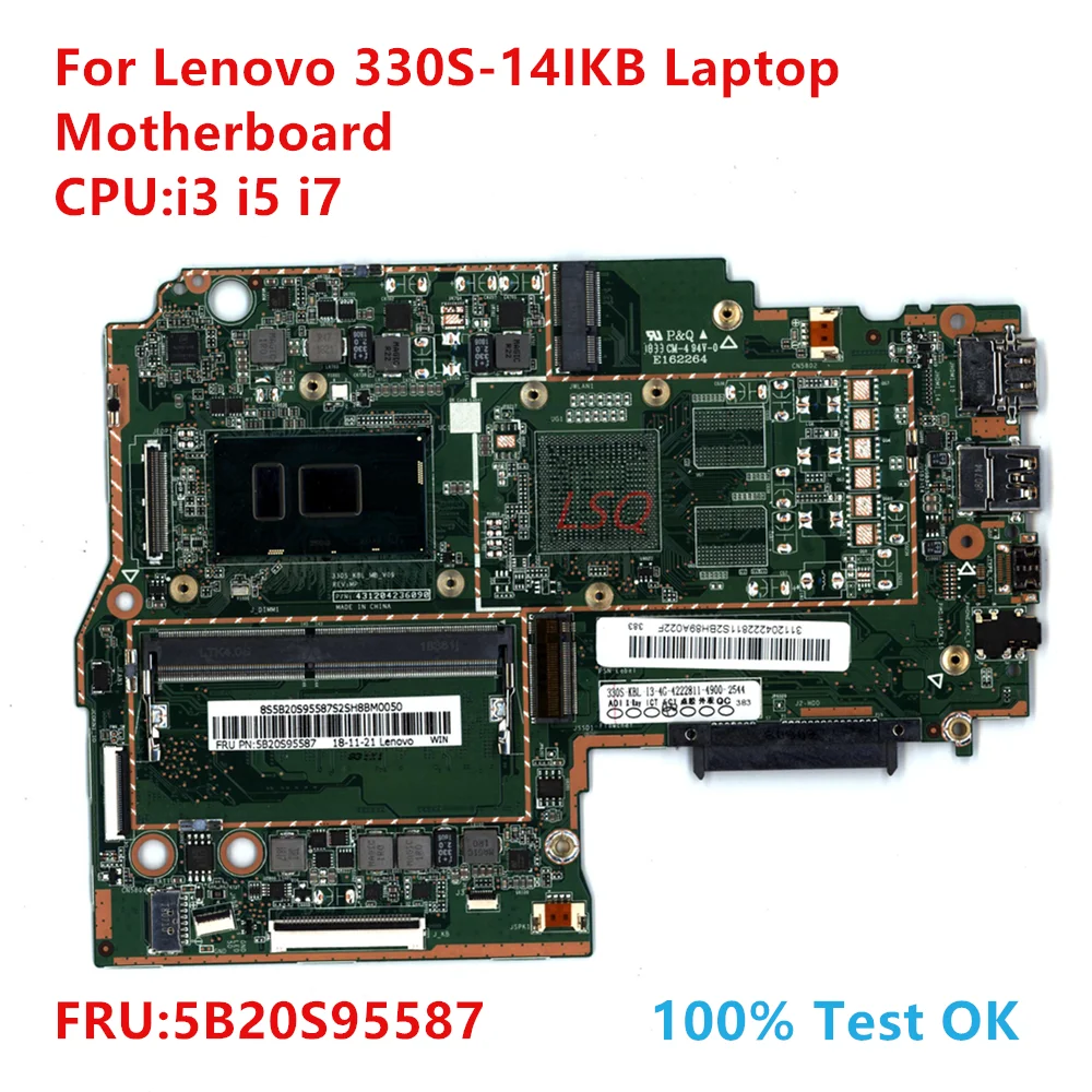 For-Lenovo-330S-14IKB-Laptop-Mainboard-Motherboard-With-CPU-i3-i5-i7 ...