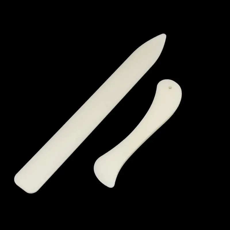 2pcs Folder Paper Creaser Tool Plastic Bone Scoring Folding Creasing ...