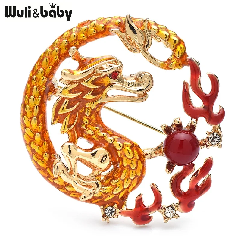 Wuli-baby-Lovely-Dragon-Brooches-For-Women-Men-Enamel-Flying-Dragon-God-Animal-Party-Office ...