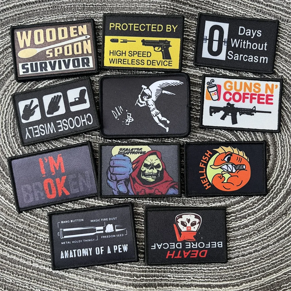 Digital-Printing-Patch-with-Hook-Backing-for-Clothes-Tactical-Military ...