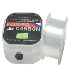 220m Soft Fluorocarbon Coated Fishing Line Japan Carbon Fiber ...