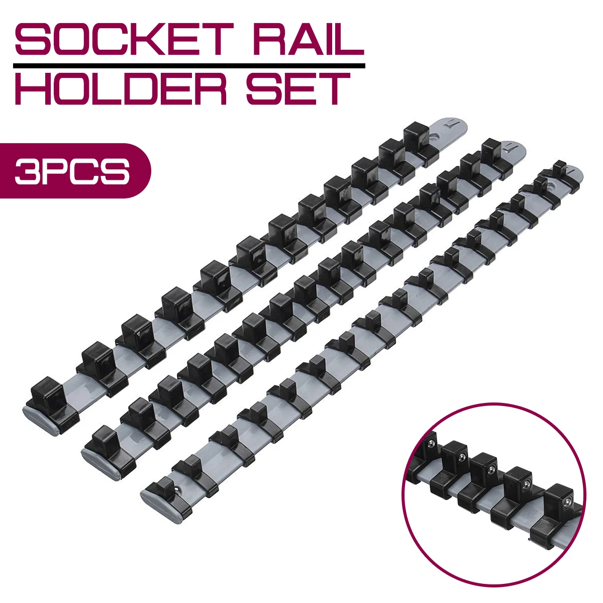 3PCS-SET-1-4-3-8-1-2-Wall-Wrench-Organizer-Socket-Rack-Storage-Drive ...