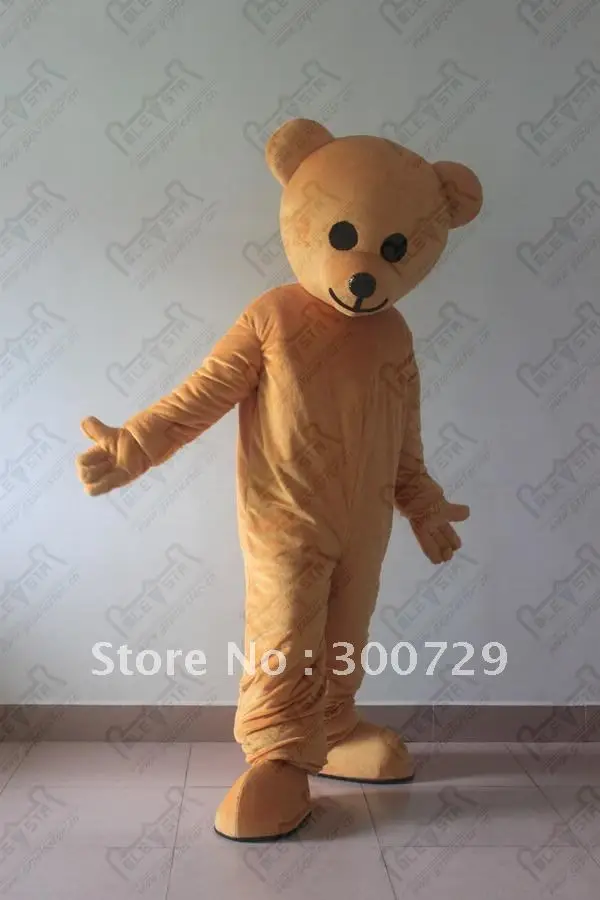 New-Adult-Character-slim-bear-Mascot-Costume-Halloween-Christmas-Dress ...