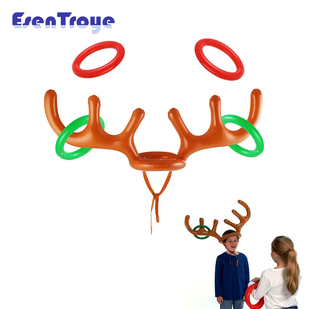 1-Set-of-Christmas-Games-Inflatable-Reindeer-Antlers-Throwing-Ferrule ...