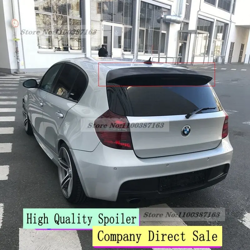 For-BMW-1-Series-E87-E81-Carbon-Fiber-Rear-Trunk-Boot-Spoiler-Wing-Lip ...