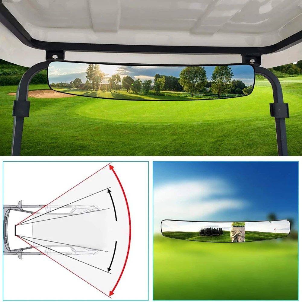 Golf Cart Mirror Universal Folding Rear View Mirror Side Mirrors Extra ...