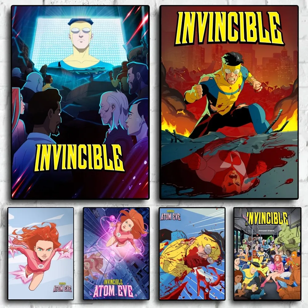 Invincible-Season-2-Cartoon-Poster-Gallery-Prints-Self-Adhesive-Home ...