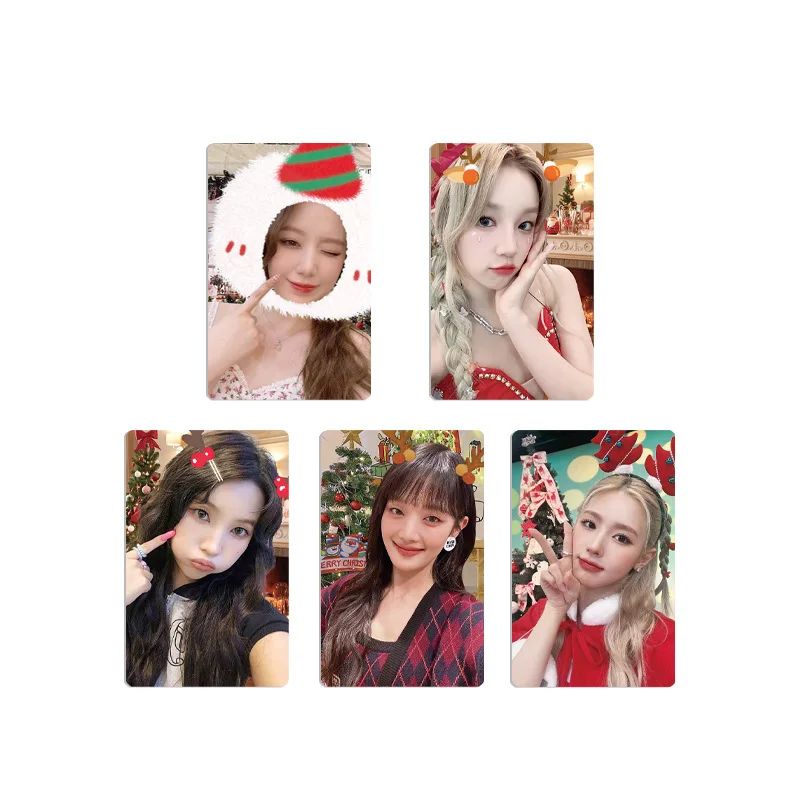5pcs/set KPOP (G)I-DLE Photocard Christmas Lomo Card Jeon So-yeon ...