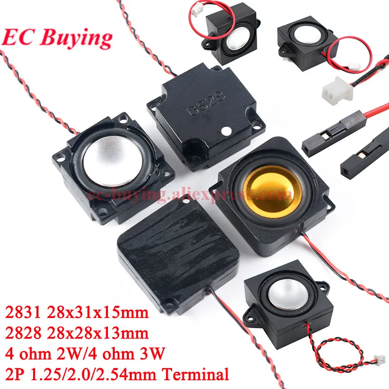 Hohlraumlautsprecher 2831 4 Ohm 3 W Vollfrequenz 2828 4 Ohm 3 W 2 W ...