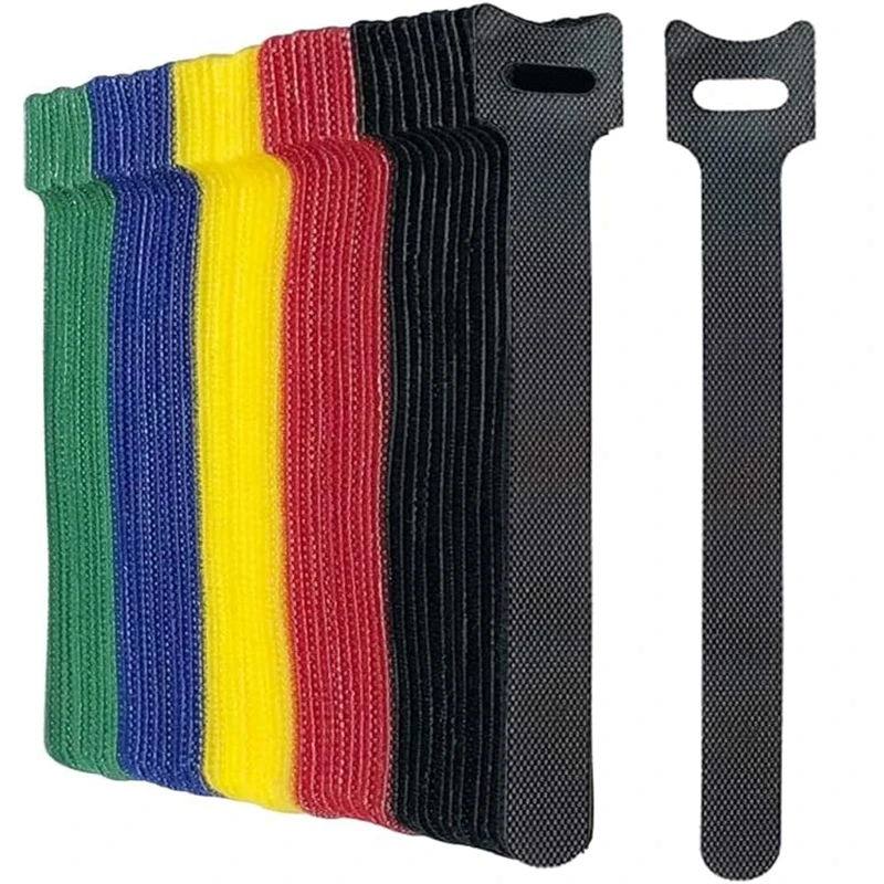 20/50/100Pcs Reusable Hook and Loop Cable Ties Multi-Purpose Wire Ties ...