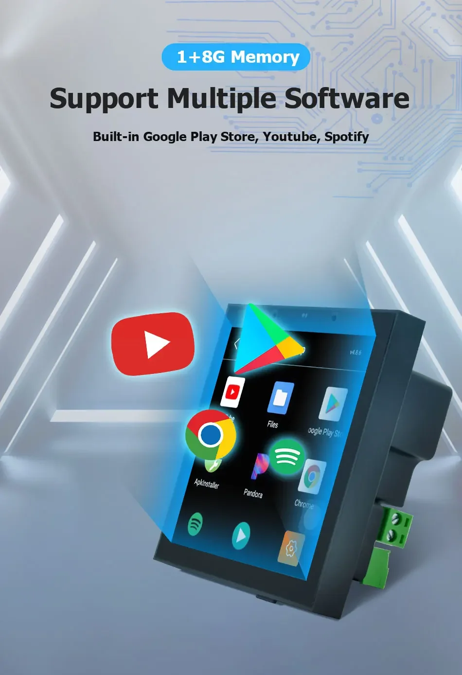 Smart Home Wall Amplifier Android 11 System 8ohm 4 Inch Tuya WiFi ...