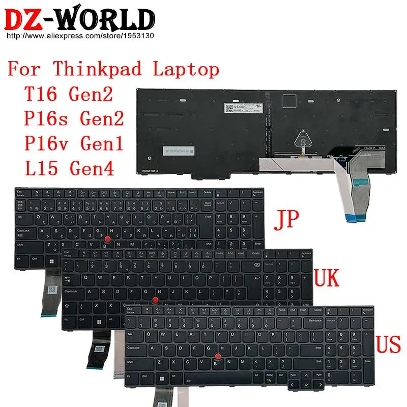 US-UK-English-JPJapanese-Backlit-Keyboard-For-Lenovo-Thinkpad-T16-P16s ...