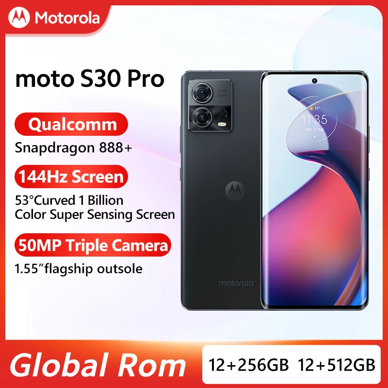 Global-Rom-Motorola-MOTO-S30-Pro-5G-Smartphone-50MP-Triple-Camera-6-55 ...