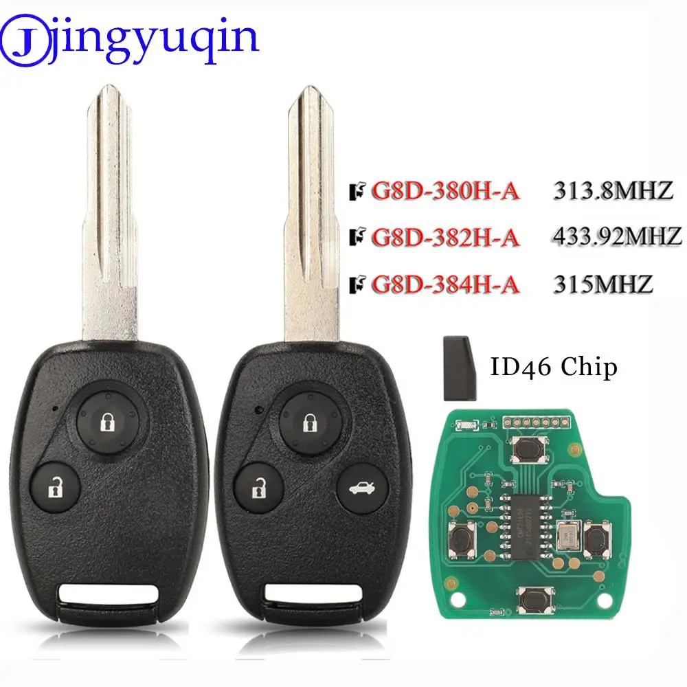 Jingyuqin-carro-remoto-chave-313-8-315-434mhz-id46-chip-para-honda ...