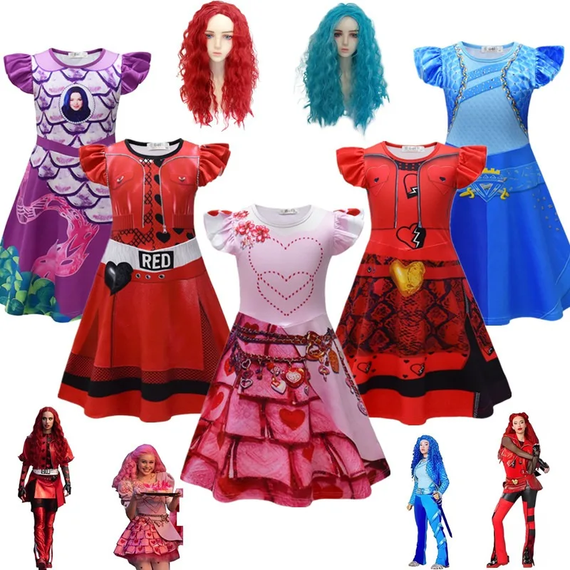 Vestidos-de-los-descendientes-4-para-ni-as-Disfraces-de-Halloween-de ...