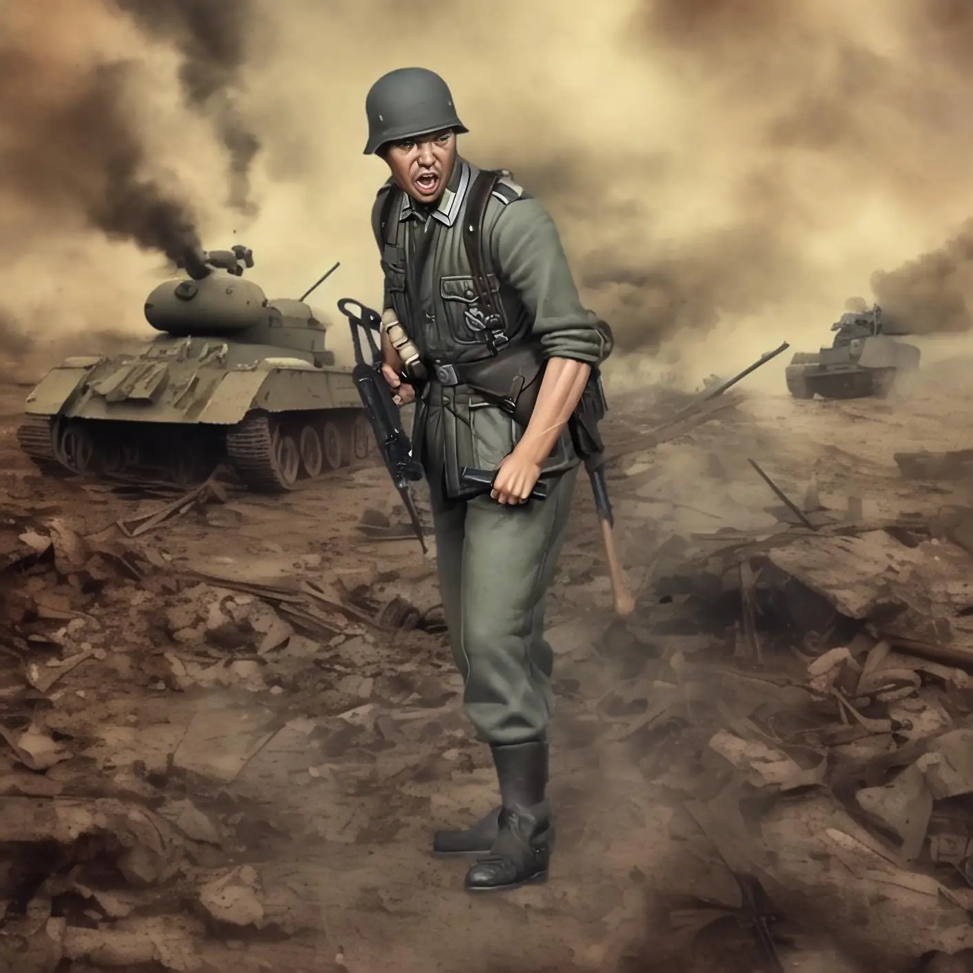 1/35 Resin Soldier Model Kits Figure GK Soldier Action Figure Military ...