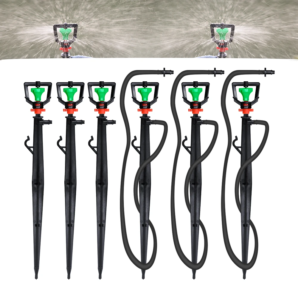 MUCIAKIE 5PCS 360° Rotating Micro Sprinklers Garden Lawn Greenhouse ...