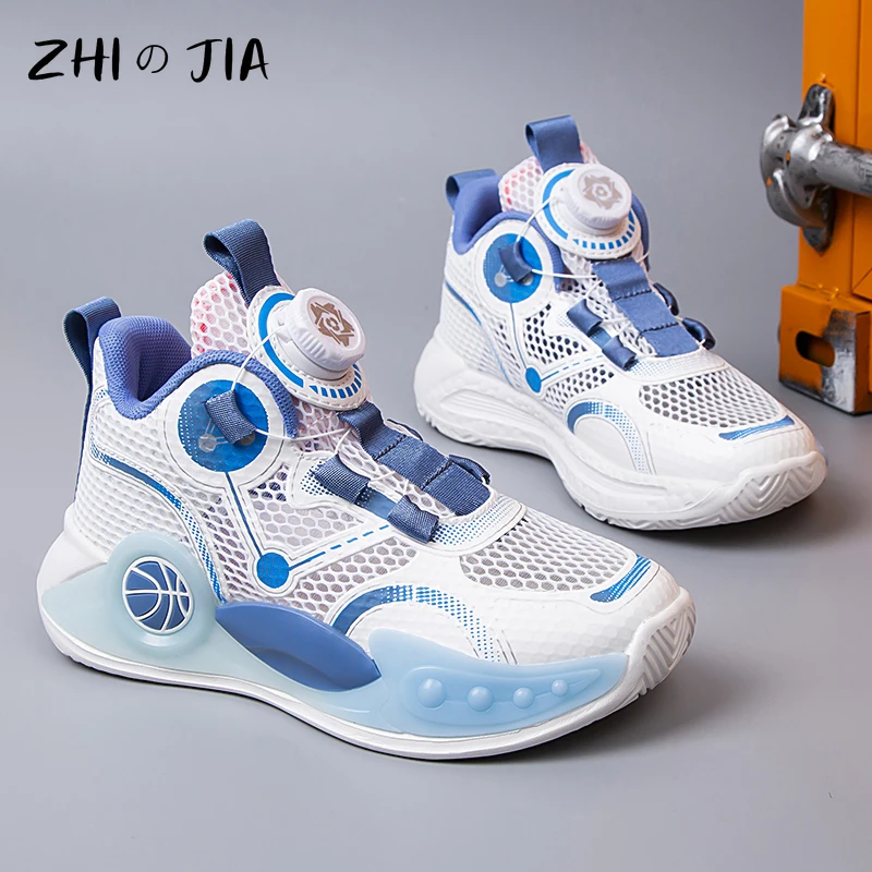 Rotating-Buckle-Hollow-Single-Mesh-Breathable-Children-s-Basketball ...