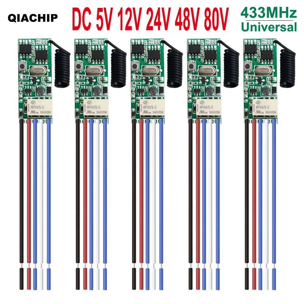 Universal-Wireless-Remote-Control-Switch-1-CH-RF-Relay-Receiver-LED ...