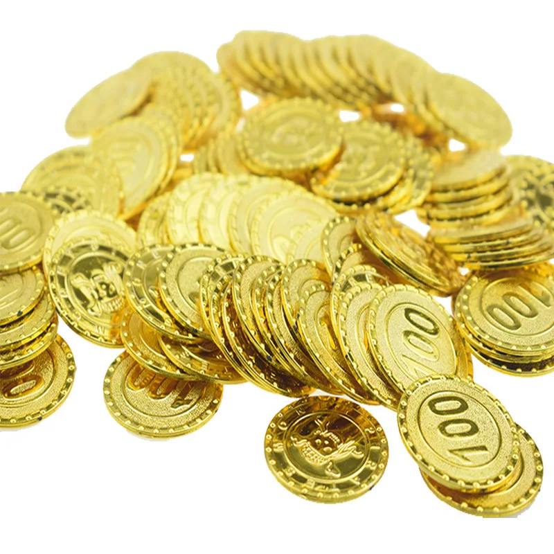 Pirates-Gold-Coins-Halloween-Party-Decor-Supplies-Gold-Plating-Poker ...