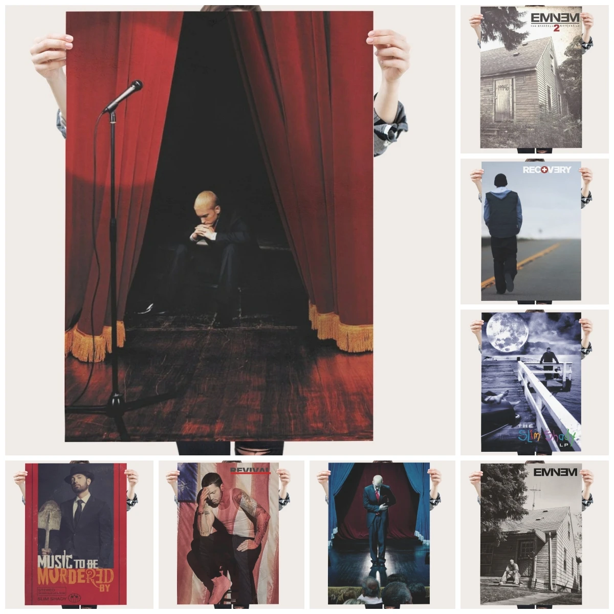 American-Classic-Hot-Rap-Hip-Hop-Artist-Eminem-Classic-Pop-Music-Album ...