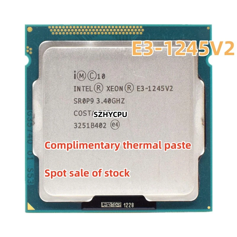 Intel xeon E3 1245V2 e3 1245 v2 quad core processador central 3.4ghz ...