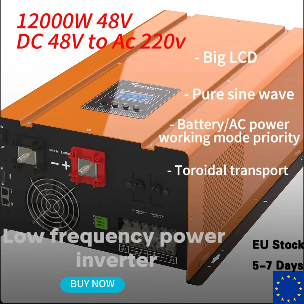 12KW-48V-230VAC-Low-Frequency-Off-Grid-Pure-Sine-Wave-Home-Power ...